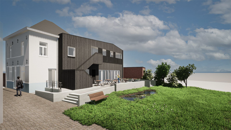 Eerstesteenlegging bouwproject Horebeke - SOLVA